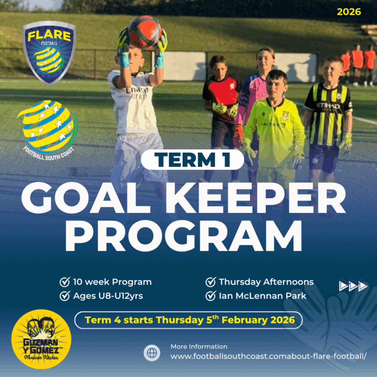 Flare Football GOAL KEEPER Program | Term 1 | - Football South Coast